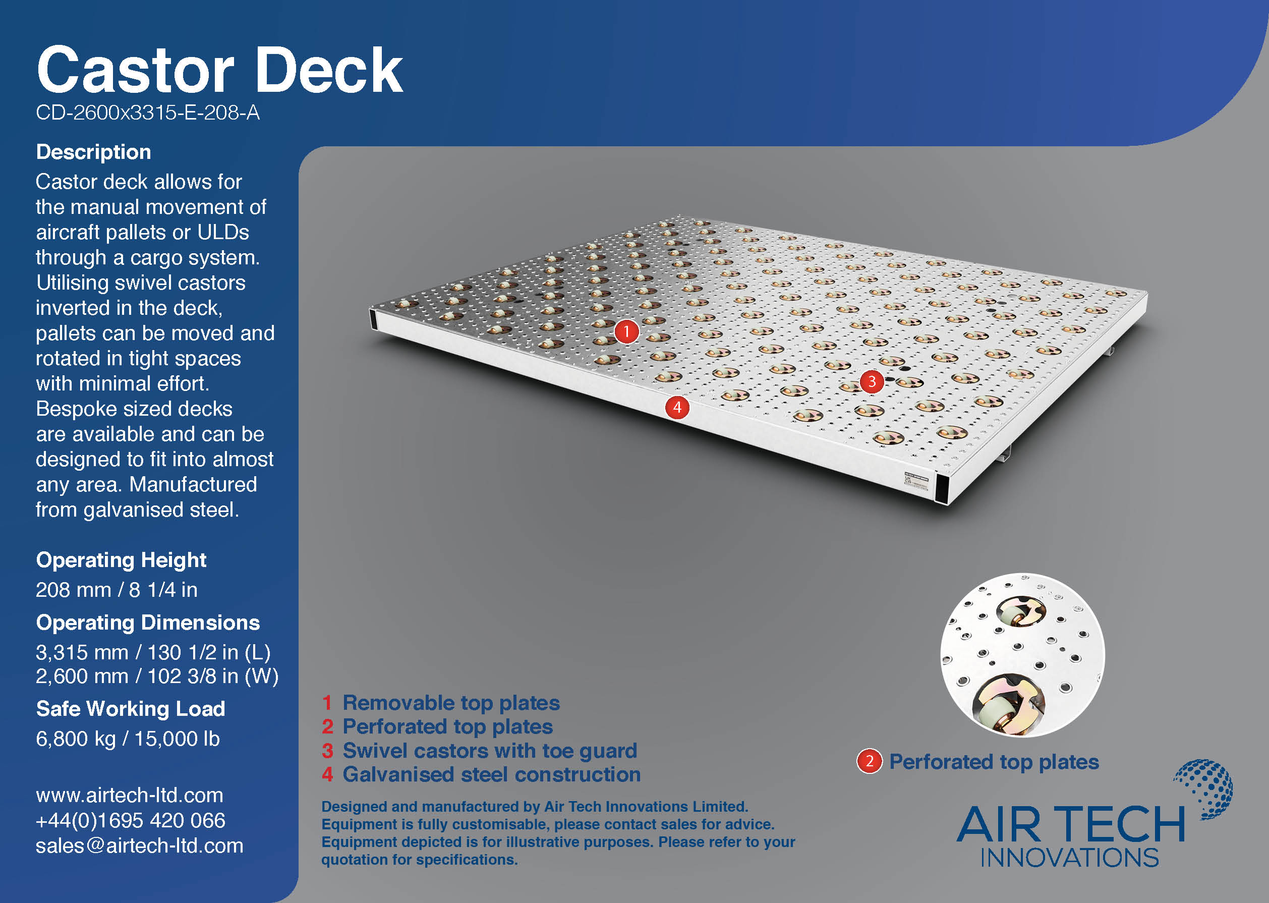 Slave Pallet - LD3 - 2 Way | Airtech Innovations LLC