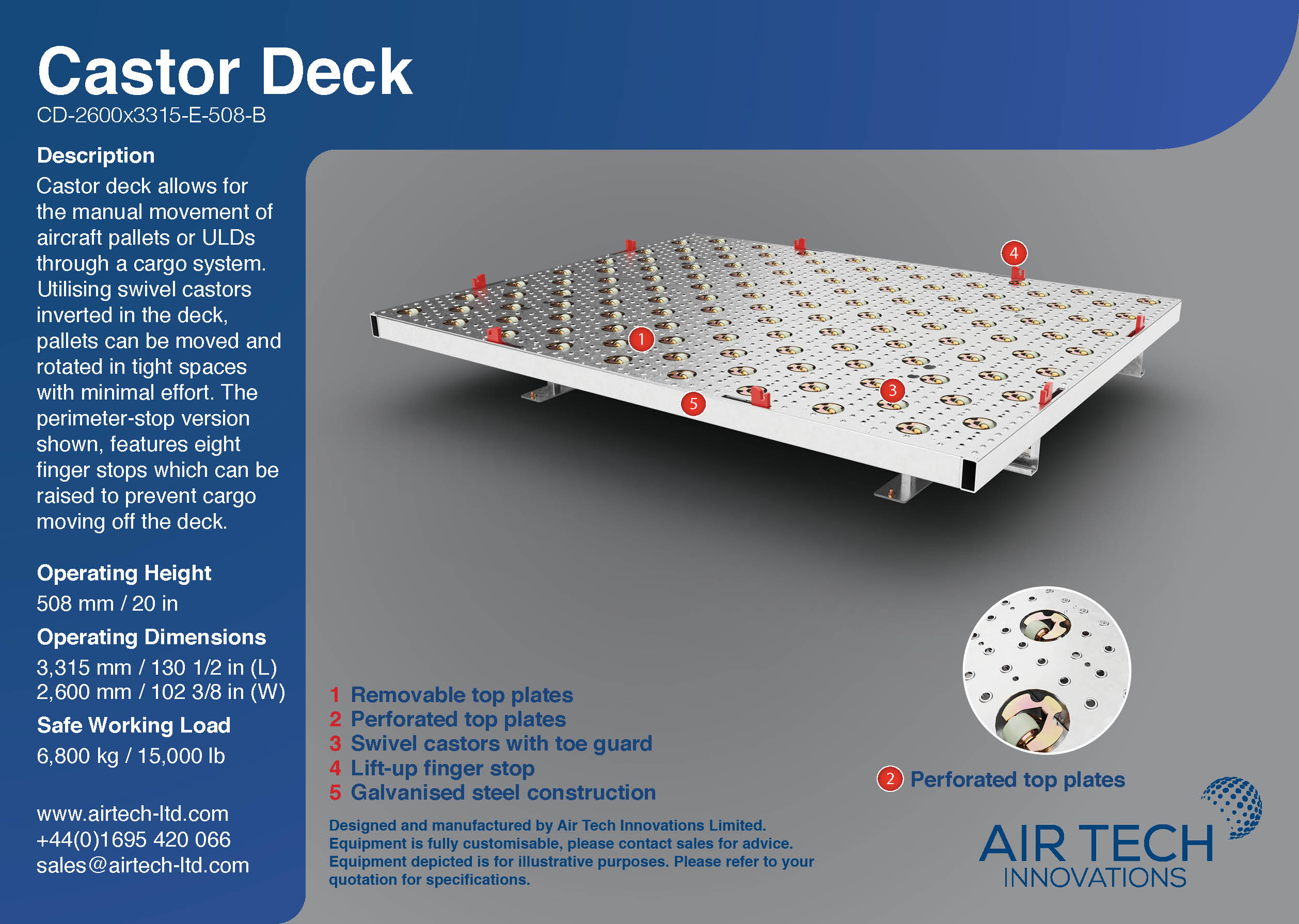 Slave Pallet - LD3 - 2 Way | Airtech Innovations LLC