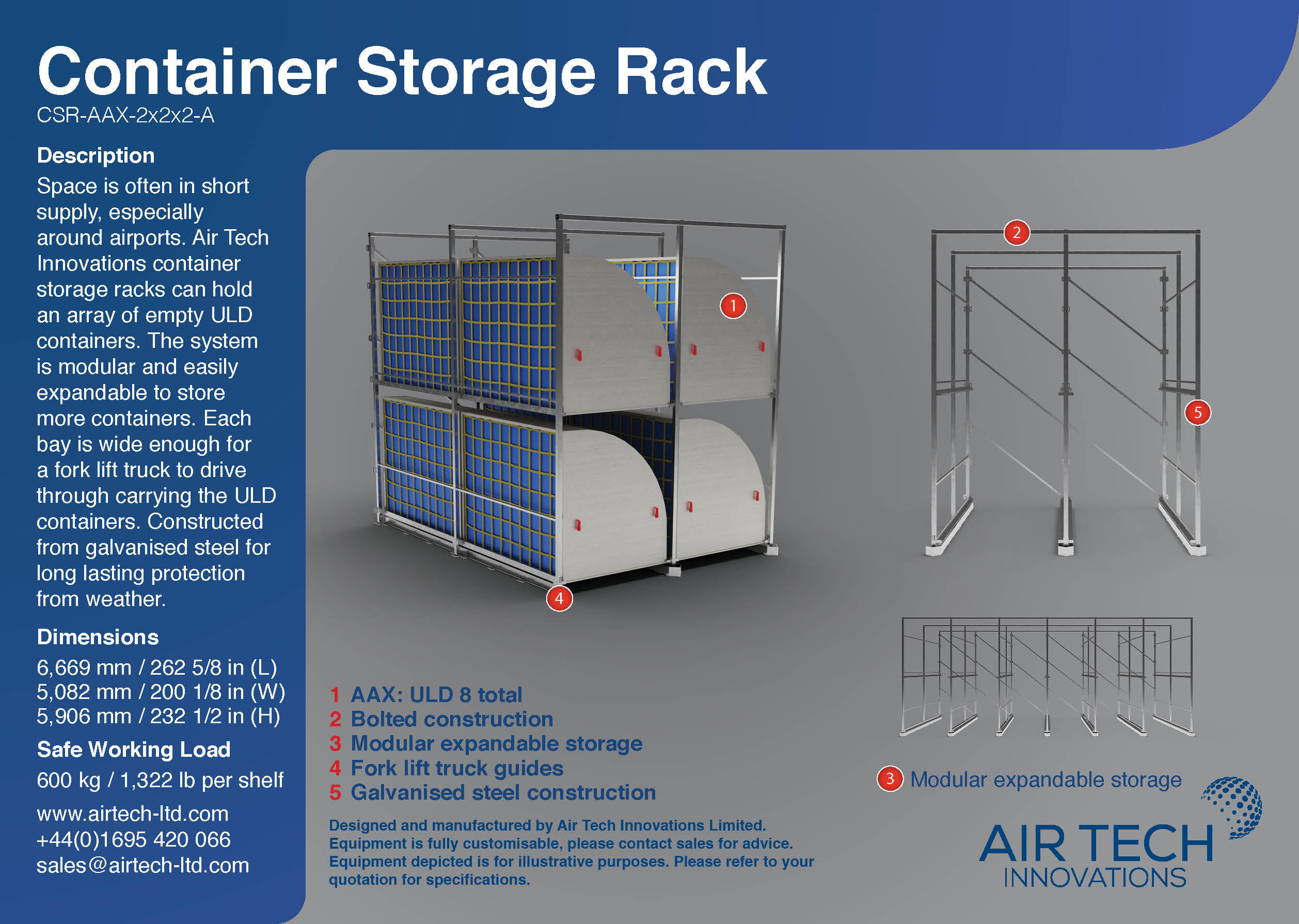 Slave Pallet - LD3 - 2 Way | Airtech Innovations LLC