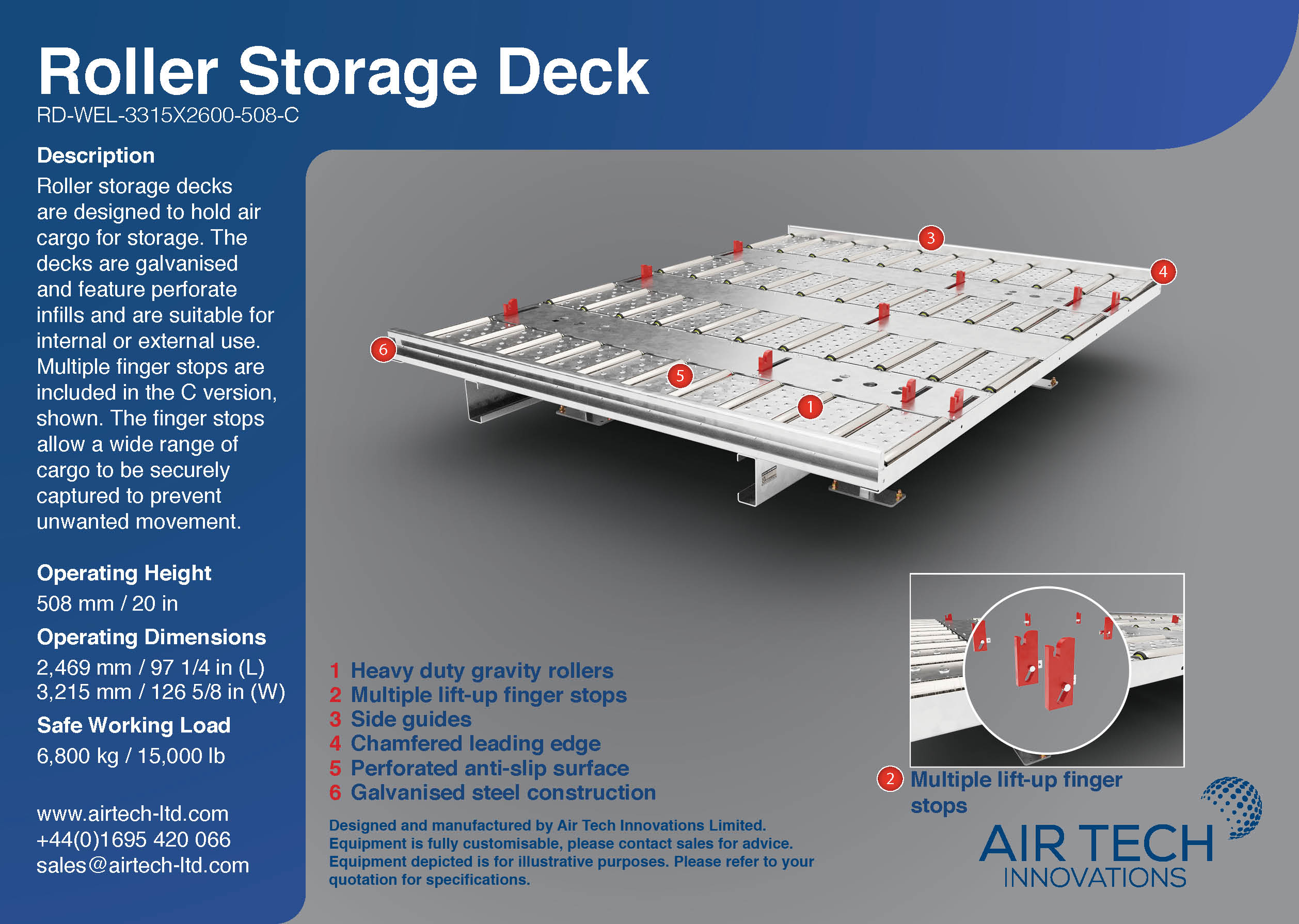 Slave Pallet - WEL - 2 Way - Bolted Fork Pockets | Airtech Innovations LLC