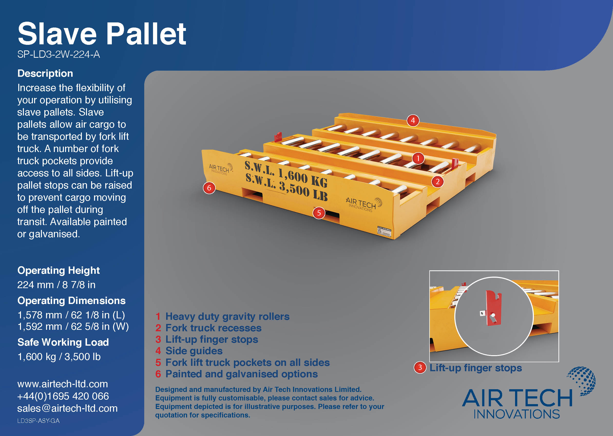 Slave Pallet - 4 Way | Airtech Innovations LLC