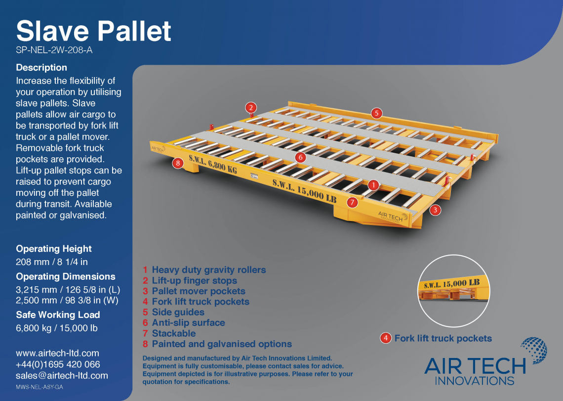 Slave Pallet - NEL - 2 Way | Airtech Innovations LLC