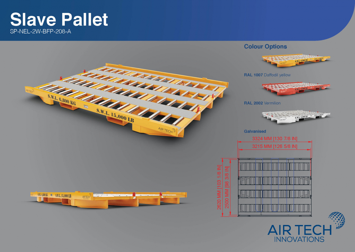 Slave Pallet - NEL - 2 Way - Bolted Fork Pockets | Airtech Innovations LLC